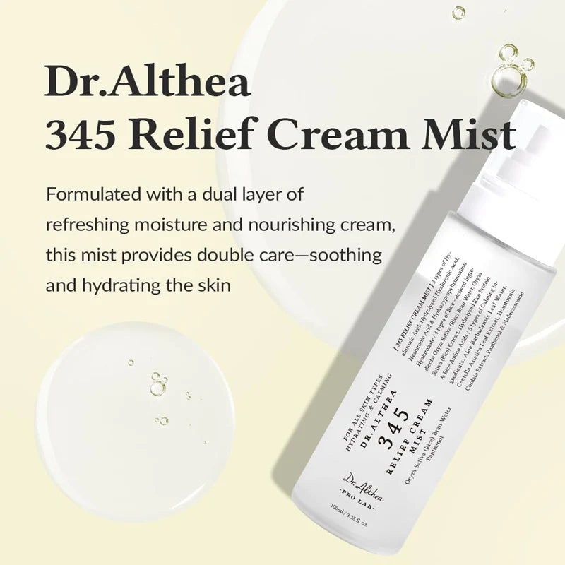 Dr.Althea 345 Soothing Cream Mist with Instant Hydration and a Soft To ...